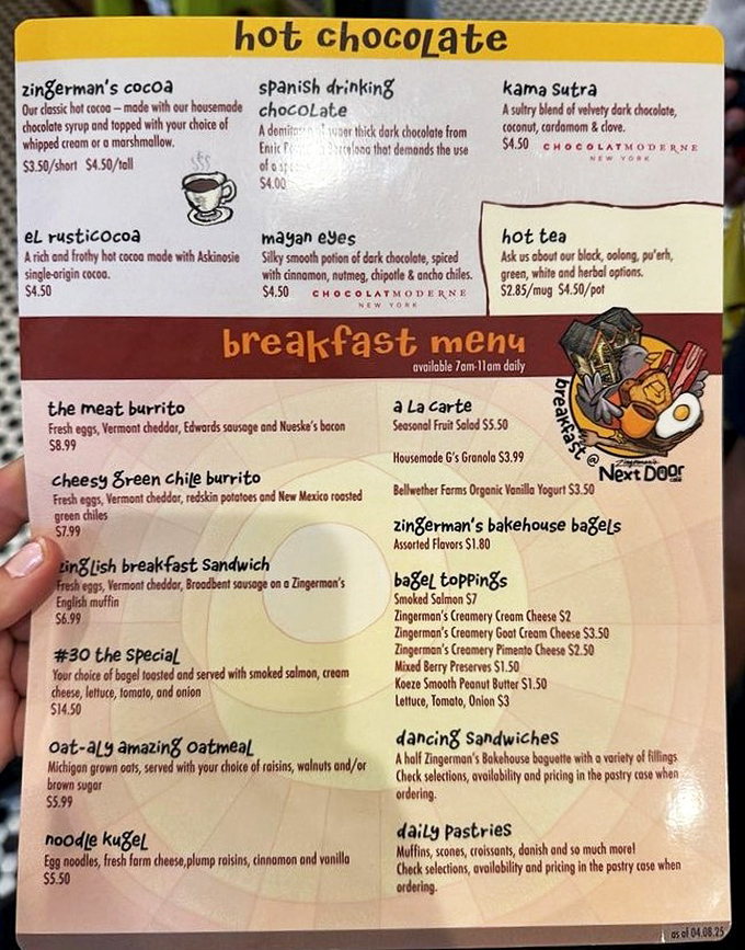 The hot chocolate menu reads like a love letter to cocoa, featuring indulgences like Spanish Drinking Chocolate &ndash; "a dominatrix of thick dark chocolate" that demands your full attention.