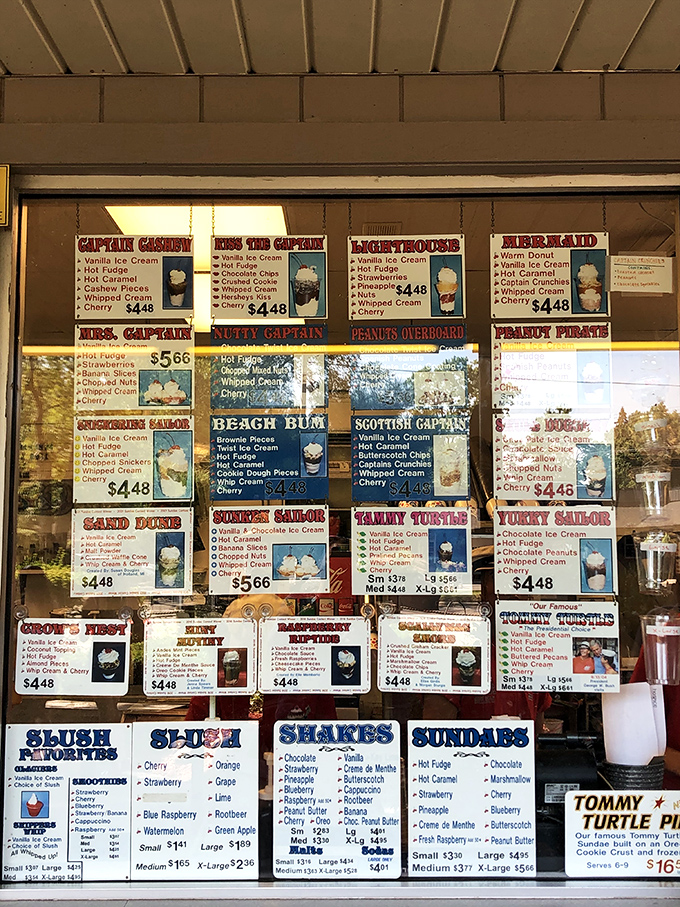 A dizzying array of frozen possibilities awaits on this menu board, where decision paralysis has never tasted so sweet.