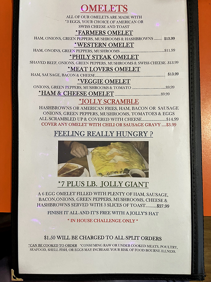 The omelet menu alone is a testament to breakfast ambition &ndash; three eggs is just the starting point for these magnificent morning creations.