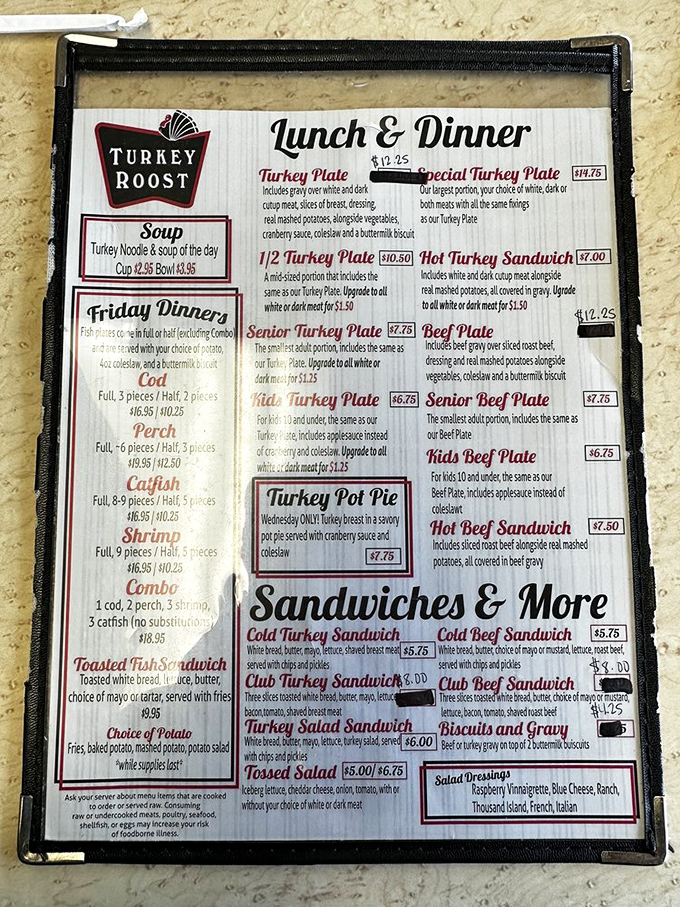 The menu tells you everything you need to know &ndash; turkey reigns supreme here, with all the fixings your grandmother would approve of.