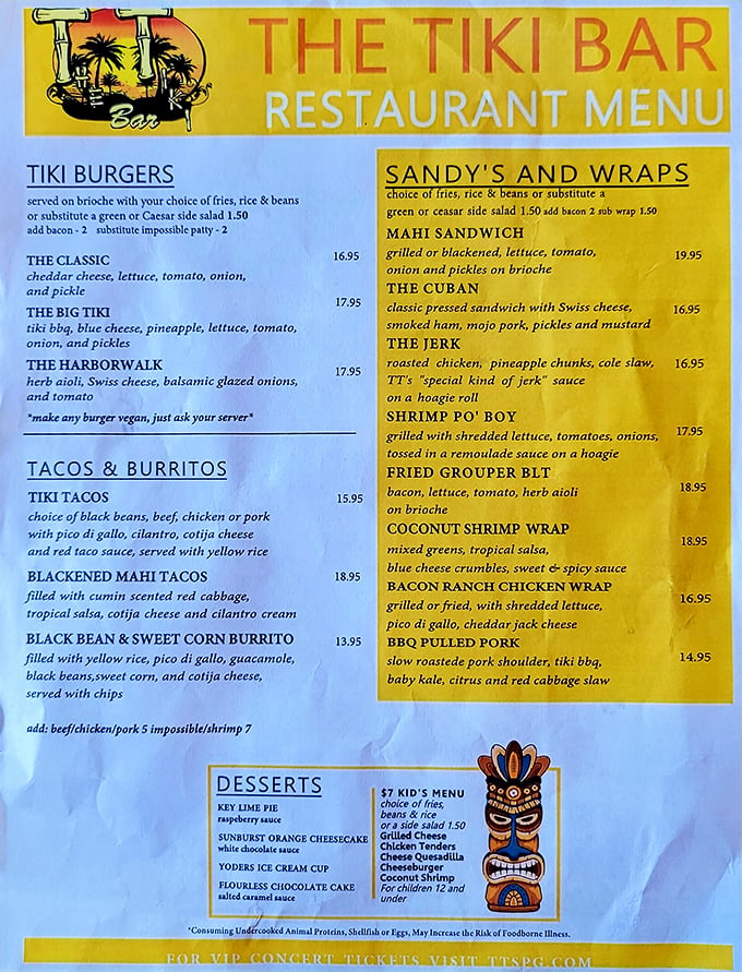 Decisions, decisions! The menu reads like a love letter to coastal cuisine, with enough options to justify multiple visits.