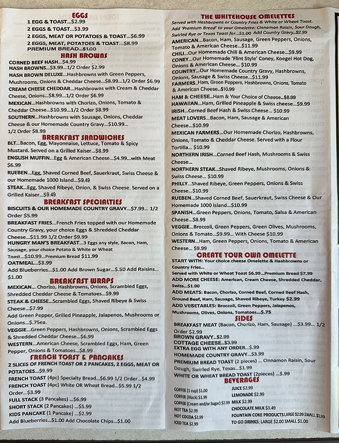 A menu that reads like a love letter to American comfort food classics &ndash; where decisions become deliciously difficult and calories don't count.