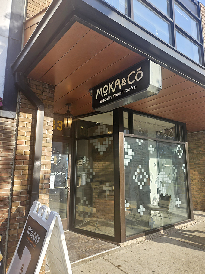 Moka & Co's minimalist storefront belies the complex flavors inside, where specialty Yemeni coffee transforms ordinary caffeine seekers into passionate bean enthusiasts.