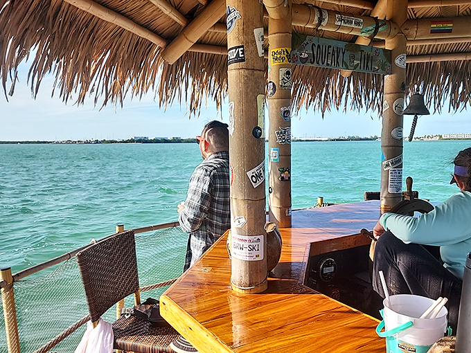 From this bamboo-framed vantage point, guests enjoy unobstructed views of Key West's waterfront while sipping their favorite beverages.