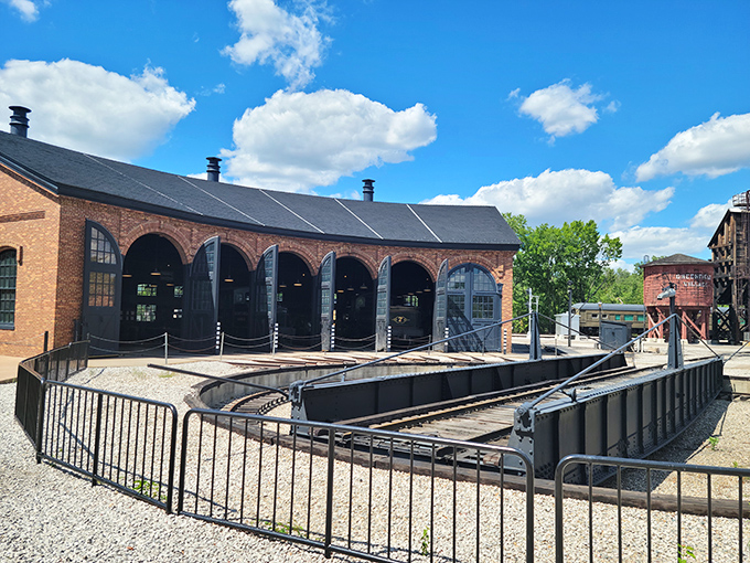 The Roundhouse isn't just for show – it's a working maintenance facility where historical preservation happens daily with authentic tools and techniques.