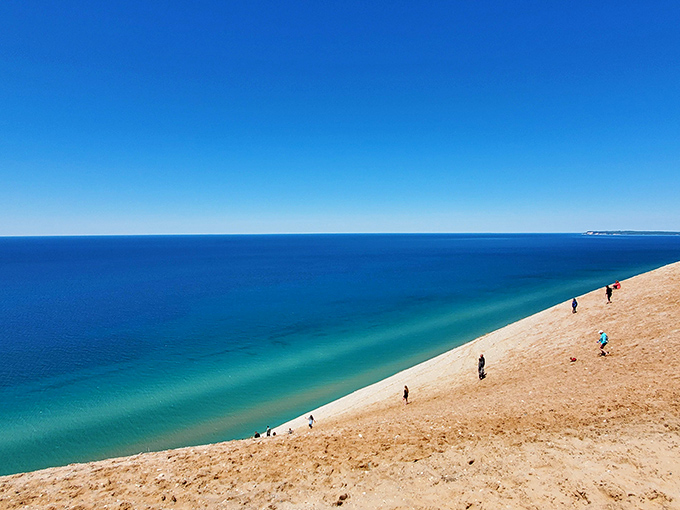 Where golden sand meets turquoise water in a view so perfect it looks Photoshopped. Nature's showing off again.