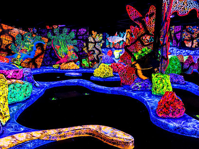 Navigating these glowing pathways feels like traveling through an alien landscape designed by someone who really understood the joy of color.