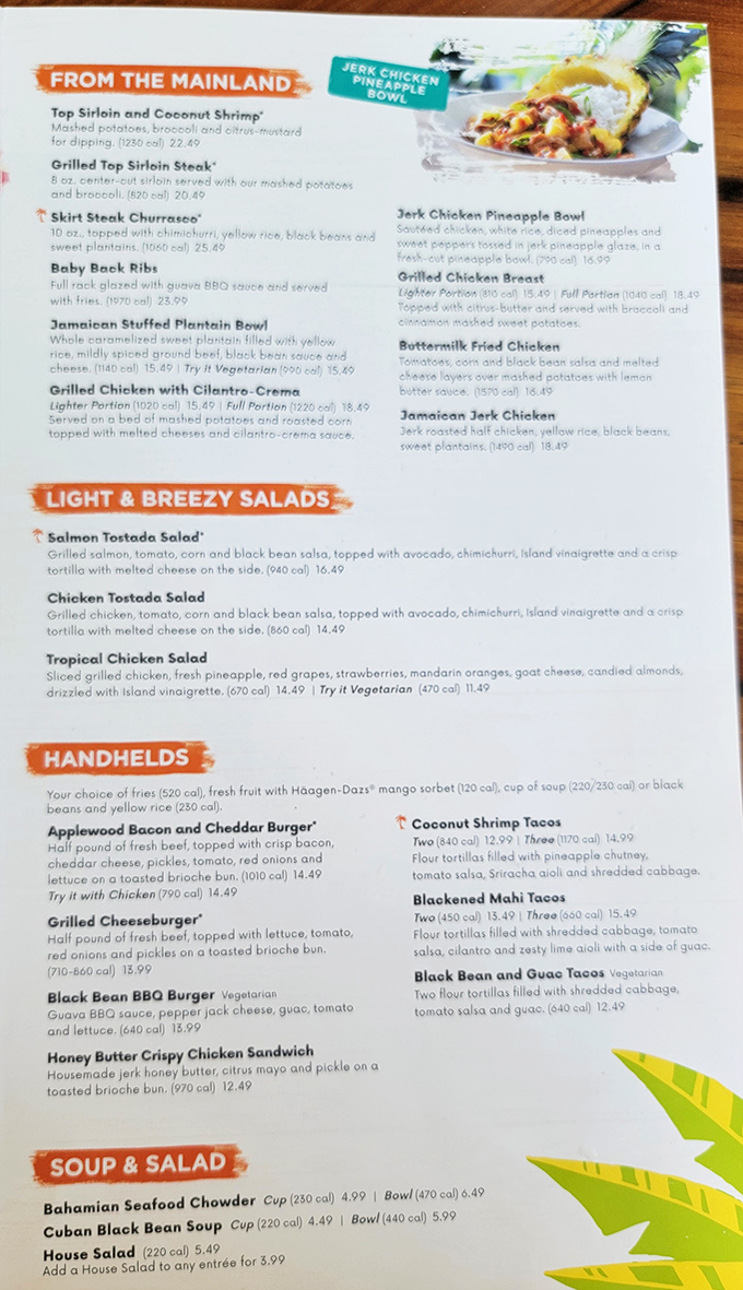 The menu reads like a Caribbean passport, each dish a ticket to flavor destinations you'll want to revisit again and again.