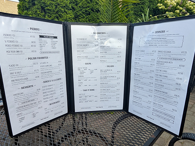 The menu reads like a Polish grandmother's greatest hits album &ndash; from pierogi to potato pancakes, each dish promising comfort and satisfaction without pretension.