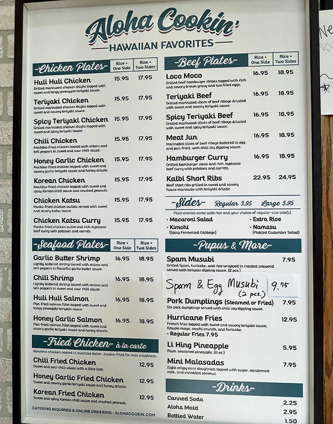 When the menu offers everything from Loco Moco to Korean Chicken, you know you're in for a delicious identity crisis.