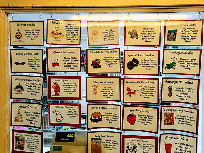 The sundae menu reads like a dessert lover's fantasy novel &ndash; each creation more tempting than the last, with names that spark joy.