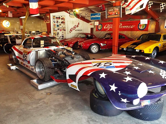 Stars and stripes adorn this race-ready beauty, combining American pride with Italian design sensibility in spectacular fashion.