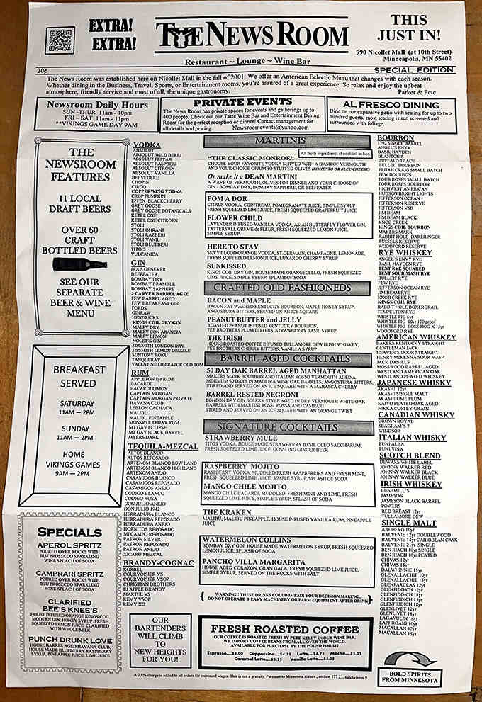 The menu reads like a well-crafted feature article &ndash; detailed, engaging, and full of unexpected twists that'll have you coming back for sequels.