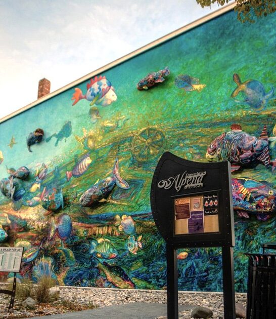 3d fish mural michigan ftr