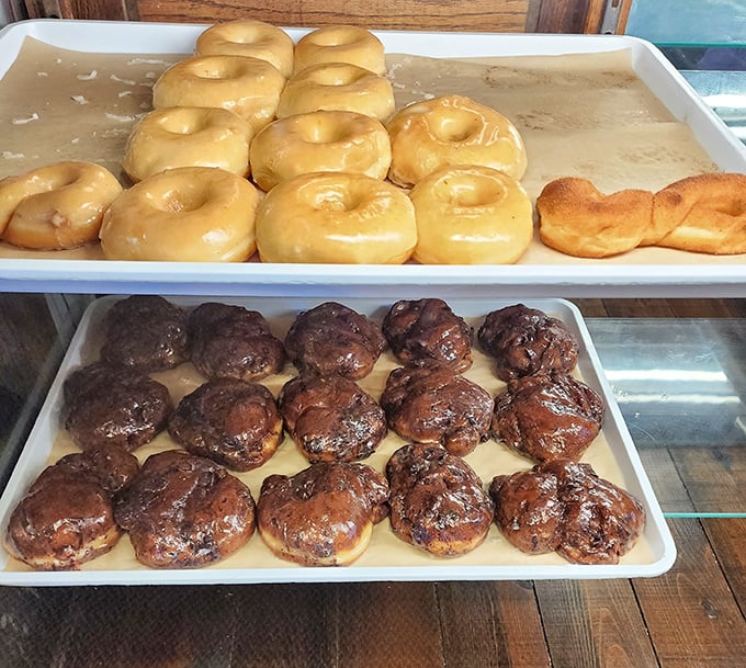 Morning glory in pastry form: perfectly glazed donuts and fritters that make hitting the snooze button seem like a criminal offense.