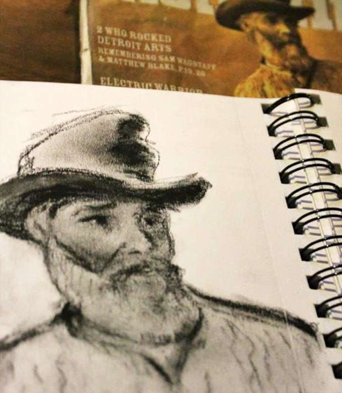 Art: Sketches of patrons past and present capture the spirit of this historic watering hole where everyone becomes part of the story.