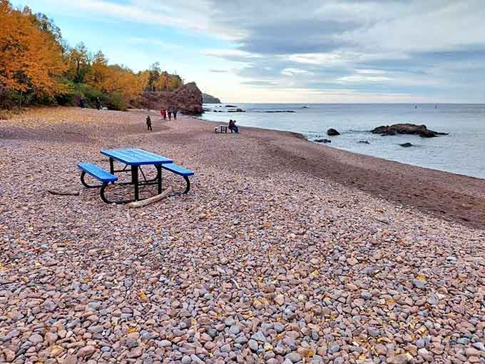 This humble picnic table offers million-dollar vistas that fancy restaurants can only dream about.