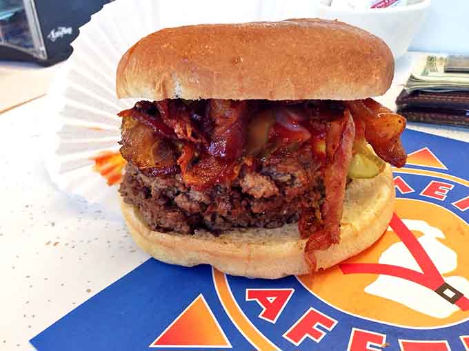 Big C: Meet the Big C &ndash; a towering achievement in burger architecture that requires both hands, several napkins, and absolutely zero regrets.