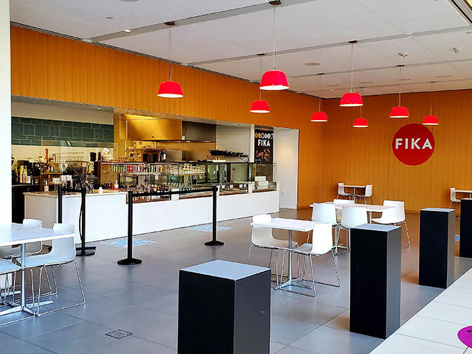 FIKA Caf&eacute; brings Swedish minimalism to life with bright pops of color &ndash; a place where cardamom buns and coffee elevate the humble break to an art form.