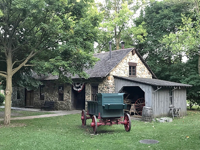 This rugged stone mill building has witnessed more history than your great-grandfather's diary, with walls that could tell stories if only they could talk.