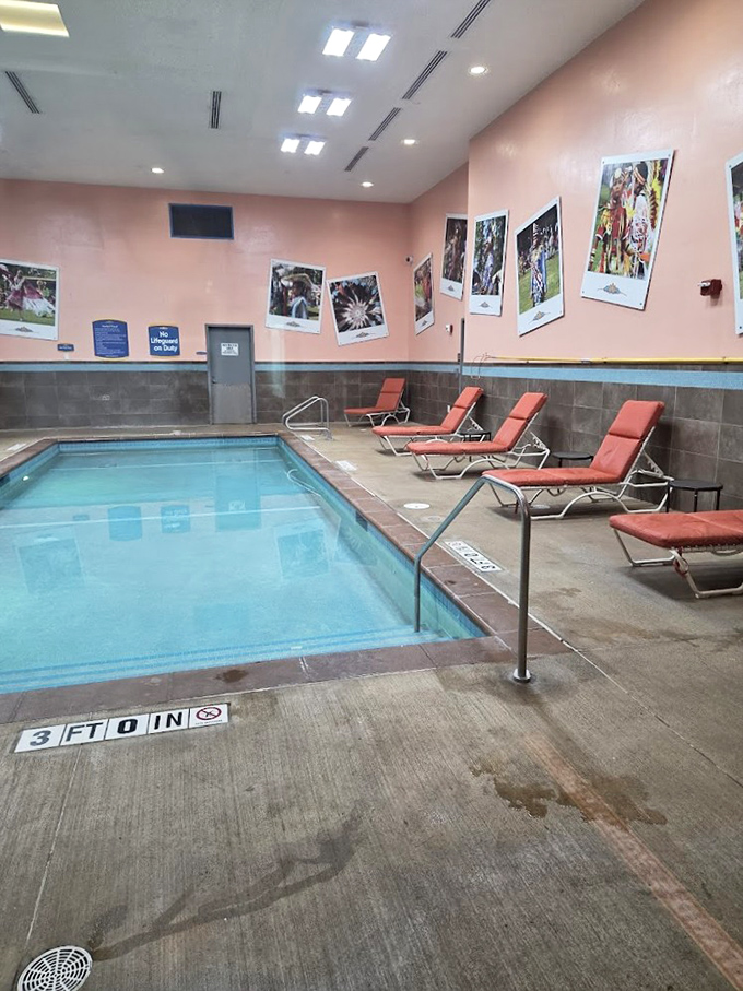 The adults' reward after hours of kid-wrangling &ndash; a serene hotel pool area where you can soak away the day's excitement in blessed tranquility.