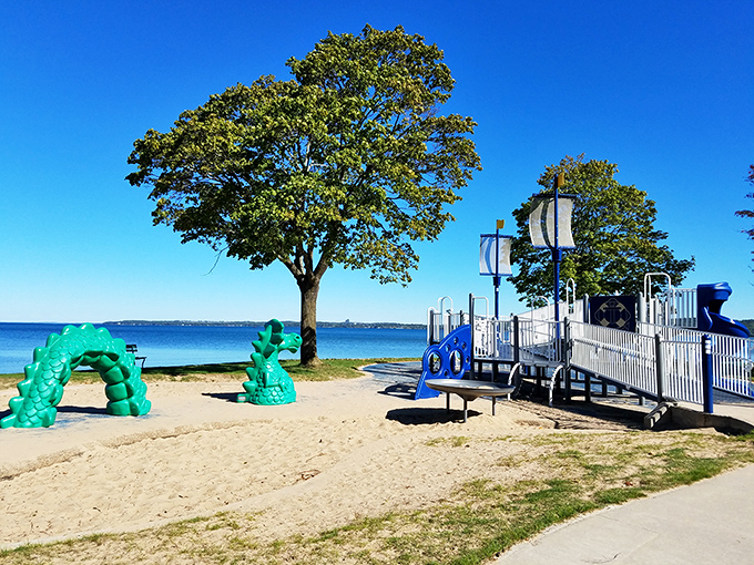 Beach day perfection at Keith J. Charters State Park, where the sand is soft enough to make you question why anyone bothers with expensive memory foam.
