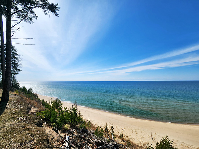 Magoon Creek's pristine shoreline offers a perfect escape, where crystal-clear Lake Michigan waters meet untouched sandy beaches.