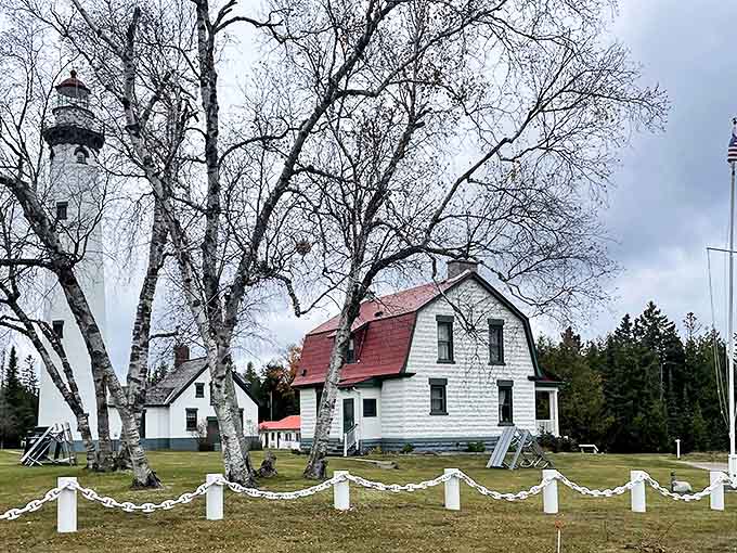 Towering 113 feet above the shoreline, this majestic lighthouse rewards climbers with breathtaking panoramic views.