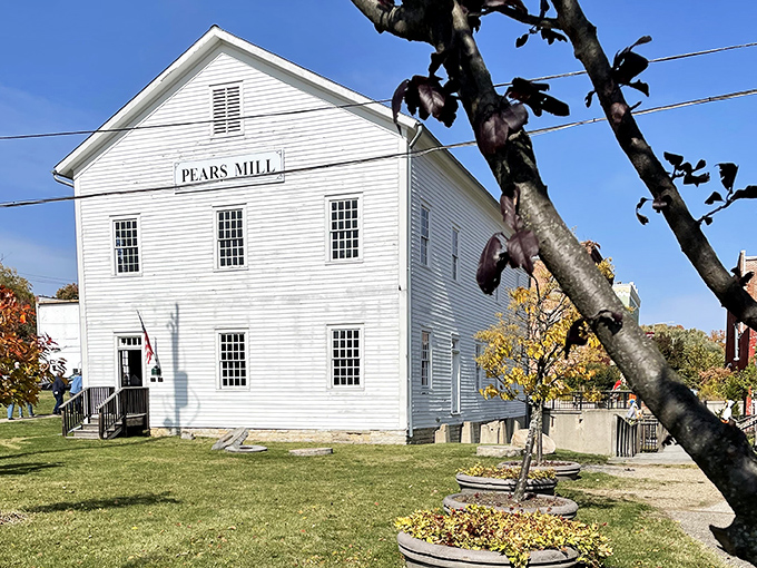 Pears Mill stands as a white-washed testament to Buchanan's industrial past, looking pretty spectacular for being around since the 1850s.