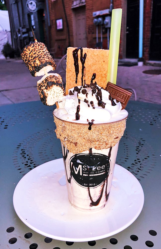 S'mores reinvented: This campfire-inspired creation brings toasted marshmallows, chocolate, and graham crackers together in a symphony that would make Boy Scouts weep.