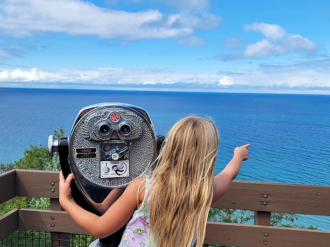 Young explorers discover that the best views in life often require a little effort and a lot of curiosity about what's around the bend.