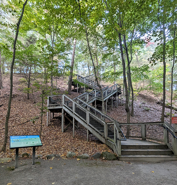 Architectural poetry in wood &ndash; 142 steps of anticipation zigzagging down to paradise.