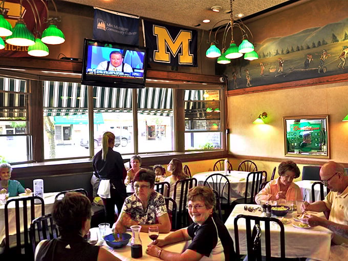 Comfortable seating and a welcoming atmosphere make the dining area perfect for everything from casual lunches to special celebrations with friends.