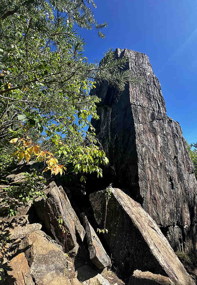 Weathered by eons yet standing defiant, this geological marvel tells Earth's oldest stories. Its craggy face bears witness to a billion years of planetary drama.