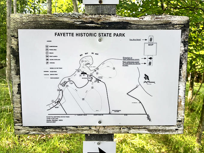 Adventure mapped out: This trail guide promises discoveries around every bend&mdash;just follow the arrows to history and breathtaking vistas.