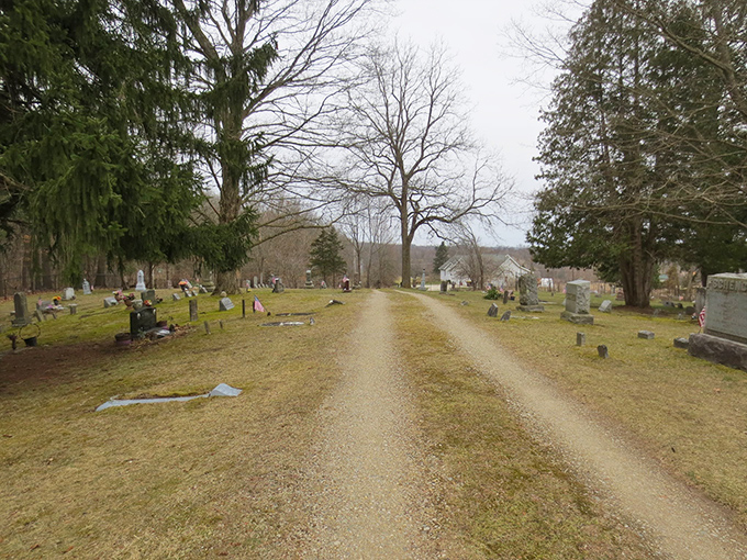 The cemetery's winding gravel path leads visitors deeper into its history&mdash;and possibly into an unexpected supernatural encounter.