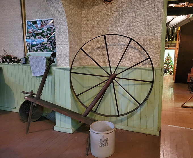 The great wheel that spun wool and crushed spirits – making modern laundry day seem like a luxury spa experience.