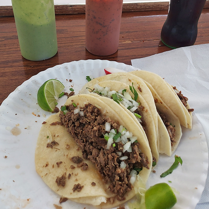 Beef tacos done right &ndash; tender, flavorful meat topped with the classic combination that has stood the test of time.