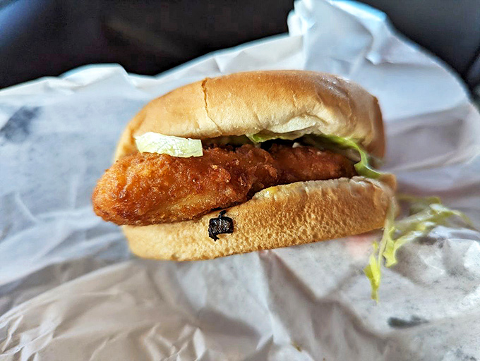 Chicken Clyde: The Chicken Clyde sandwich proves that poultry deserves the same respect as beef &ndash; crispy, juicy, and perfectly proportioned.