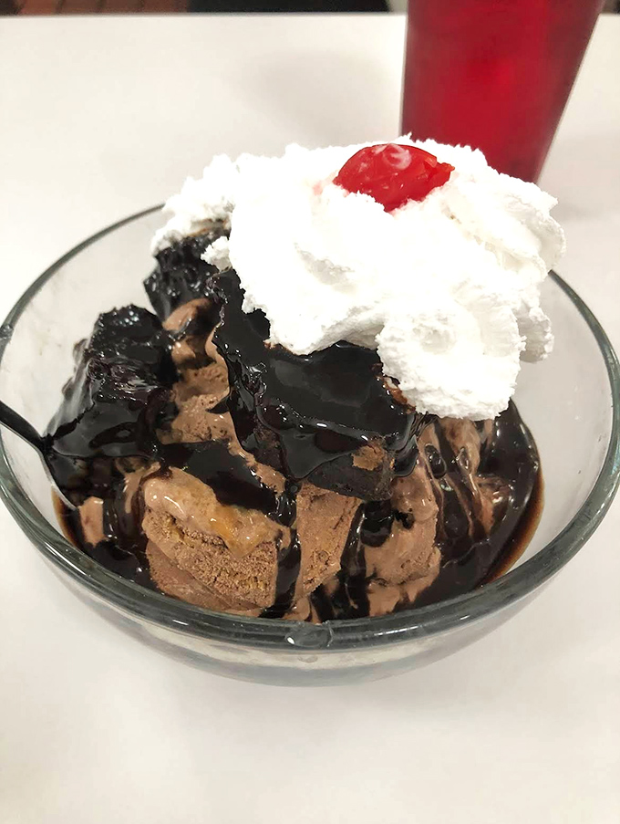 The Hot Fudge Cream Puff laughs in the face of moderation, combining pastry and ice cream in a marriage made in dessert heaven.