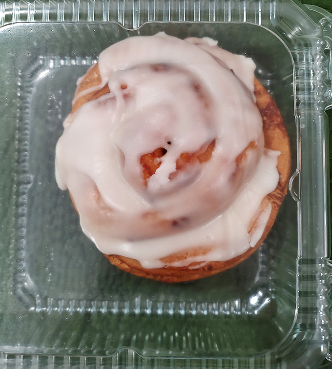 Cinnamon rolls that could make a pastry chef weep with joy &ndash; spiral galaxies of soft dough and cream cheese frosting worth every delicious calorie.