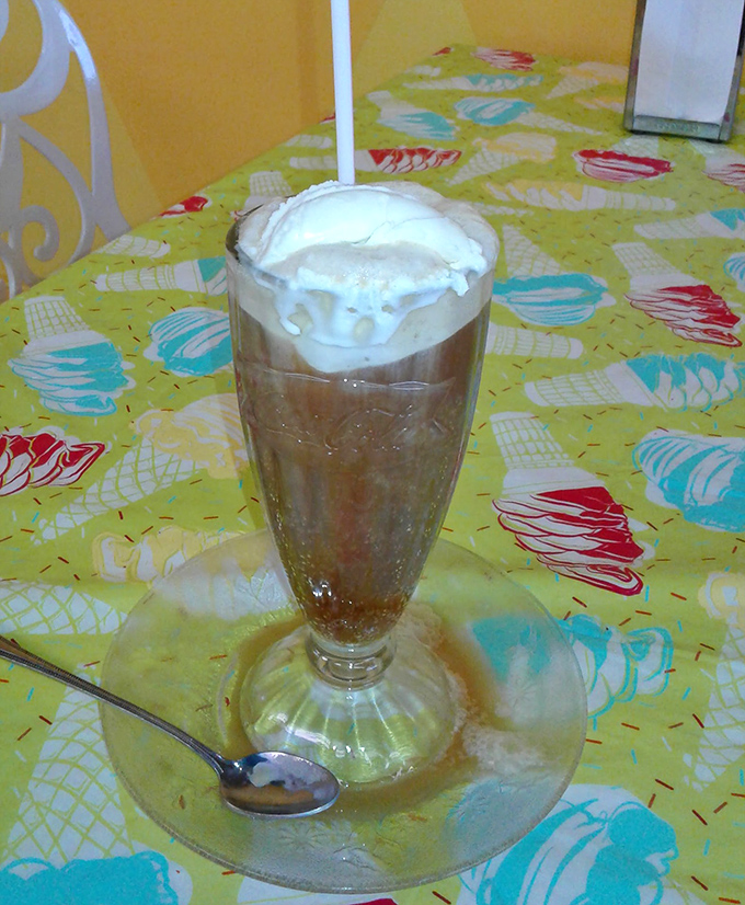 A classic ice cream float &ndash; where fizzy soda meets creamy goodness in a dance that's been delighting taste buds for generations.