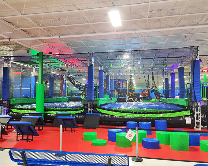 A trampoline kingdom where dignity is optional but fun is mandatory&mdash;just remember that what goes up must come down, sometimes less gracefully.