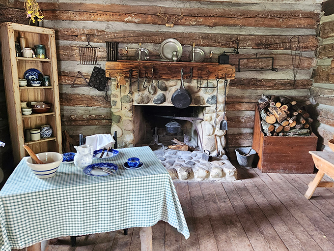 Step inside this log house and suddenly your 800-square-foot apartment seems positively palatial by comparison.
