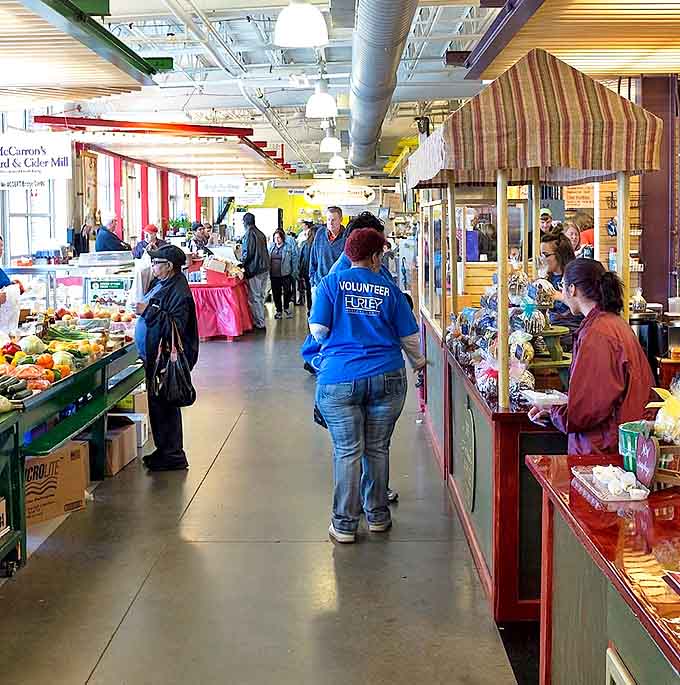 The market's main aisle buzzes with energy as shoppers navigate a gauntlet of temptation &ndash; resistance is deliciously futile.