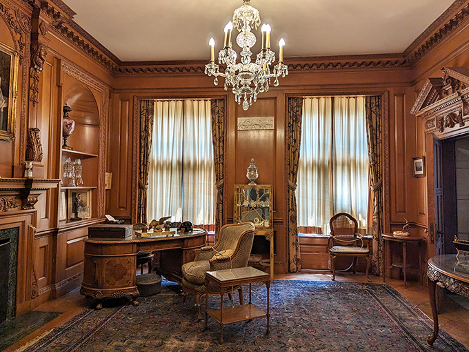 Matilda's Morning Room &ndash; where "working from home" meant managing an estate empire while surrounded by enough mahogany to endanger a forest.