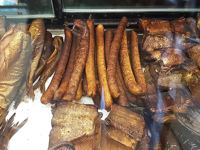 A smoky symphony of textures &ndash; from fish sausages to fillets, each offering a different expression of the smoking craft.