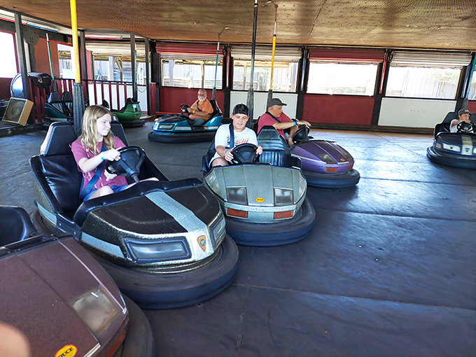 Bumper car diplomacy in action! Where else can you deliberately crash into strangers and everyone leaves laughing?