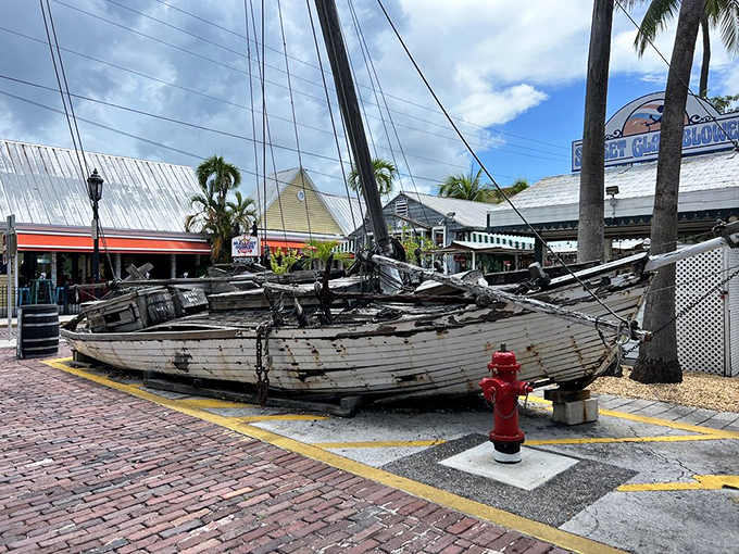 Not the boat that brought you to Key West, but one that definitely had a worse vacation outcome.