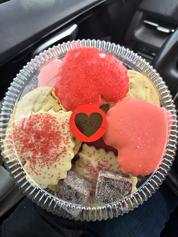 Heart-shaped cookies and festive treats show that this bakery knows how to celebrate life's sweet moments with style and sugar.